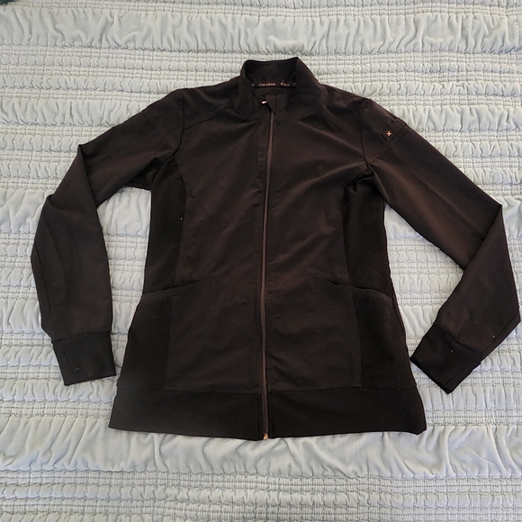 Cherokee | Jackets & Coats | Cherokee Iflex Medical Zip Front Black ...